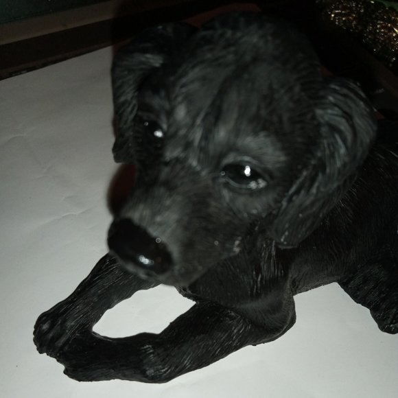Accents | Black Labrador Retriever Heavy Figurine Paper Weight ...